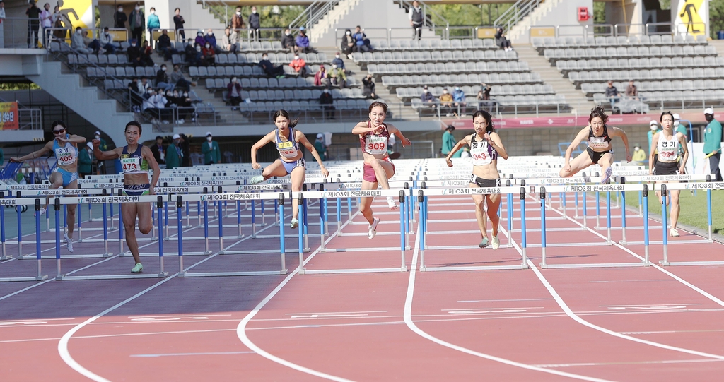 [전국체전] '다시 뛰는 아시아 허들 여제' 정혜림 "AG 출전 기회가 왔네요" | 연합뉴스