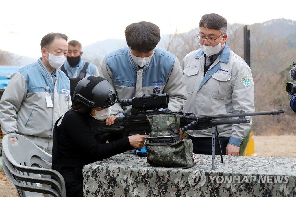 K16 기관총 시험사격 | 연합뉴스