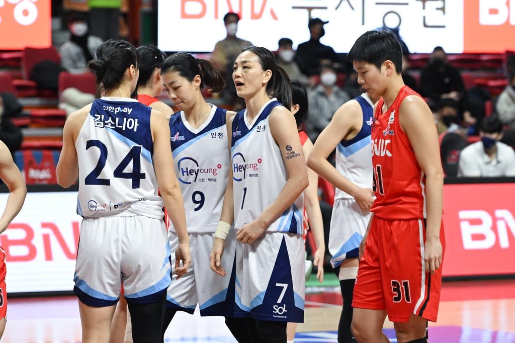 신한은행 한채진, WKBL 역대 최고령 출전 신기록 | 연합뉴스