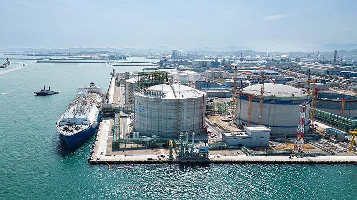 SK가스, 울산 LNG터미널 KET에 LNG 선박 입항 | 연합뉴스