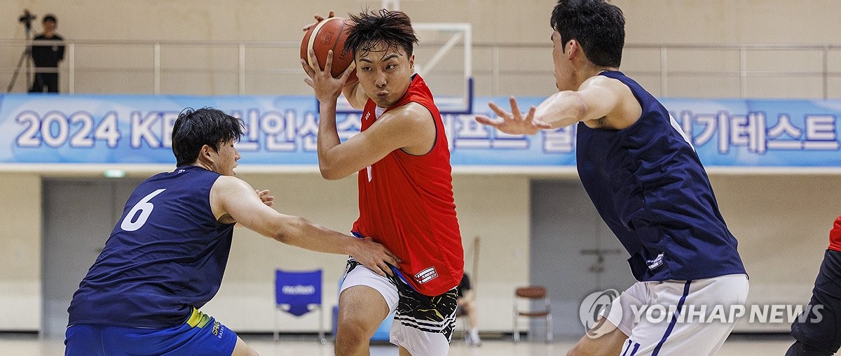 KBL 2024 신인드래프트 향한 일반인들의 도전 | 연합뉴스